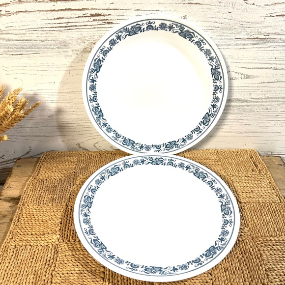 Corelle | Dining | Vintage Corelle Plates Old Town Blue Replacement ...